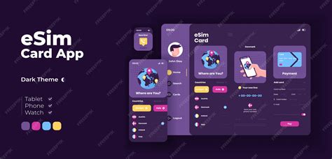 Premium Vector Sleep Music App Screen Adaptive Design Template