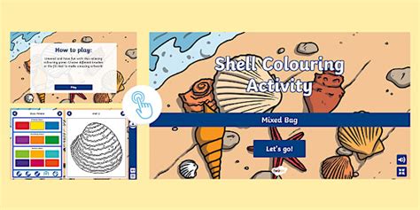 Shells Interactive Colouring Teacher Made Twinkl