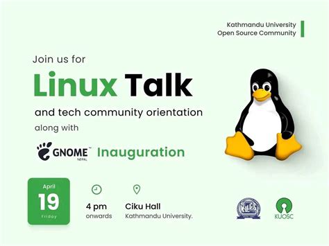 Join Us For An Insightful Event Linux Talk Date 19 April 2024