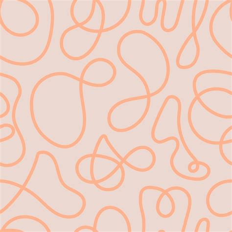 Premium Vector Abstract Seamless Pattern With Curvy Line Shapes