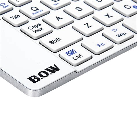 BOW Foldable Wireless Bluetooth Keyboard White
