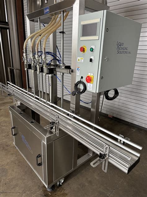 2020 lps 4 valve inline gravity bottle filler used packaging