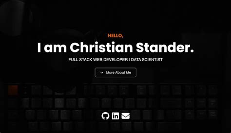 Christian Stander On Linkedin I Got My Portfolio To The Point Where I Can Apply For Jobs