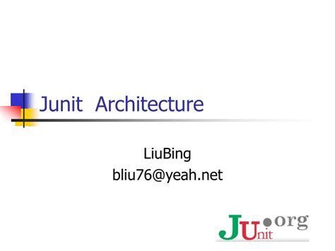 Ppt Junit Architecture Powerpoint Presentation Free Download Id Ppt Junit Architecture Powerpoint Presentation Free Download Id