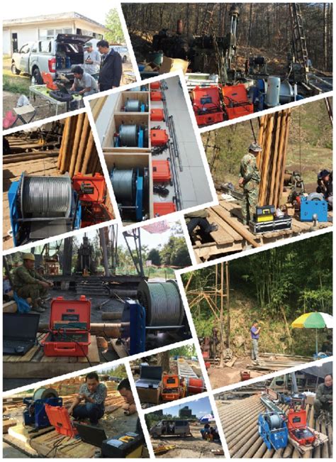 Geotechnical Survey Probe Kit Portable Well Logging Equipment Digital Borehole Logging System