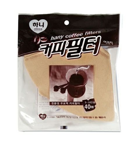 핸드 드립 커피 여과지 거름망 필터 5 10인용 40매 티몬