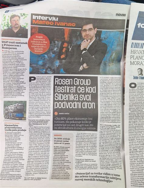 mateo ivanac on linkedin kratak intervju u jutarnjem o nagradi blue