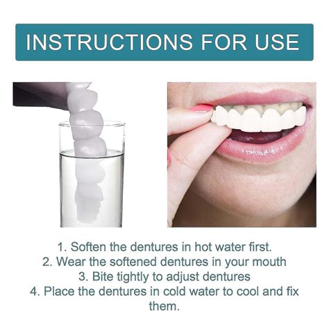 Denture Teeth Temporary Fake Teeth For Snap On Instant Confidence Smile