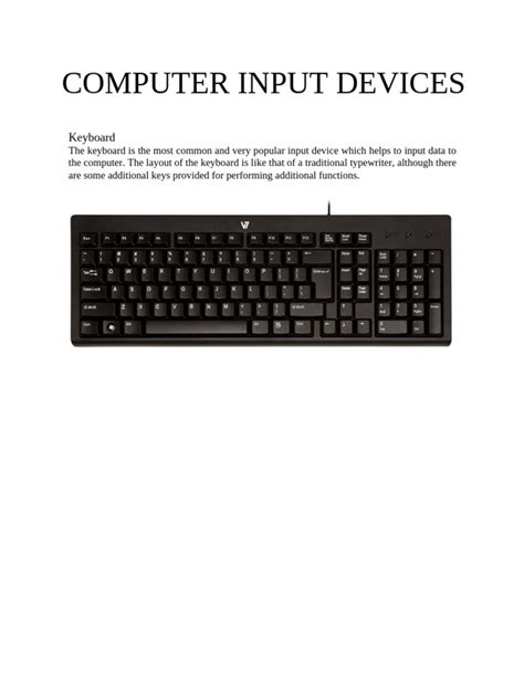 input and output devices pdf input output computer keyboard