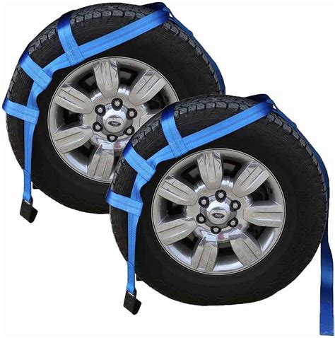 Us Cargo Control Large Tow Dolly Basket Straps With Flat Hooks 2 Pack