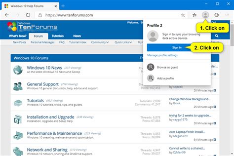 How To Sign In And Sign Out Of Profile In Microsoft Edge Chromium Tutorials