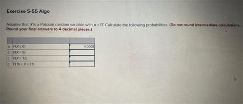 Solved Assume That X Is A Poisson Random Variable With μ17