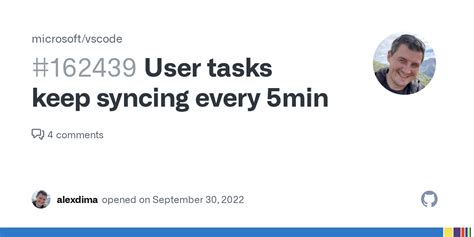User Tasks Keep Syncing Every 5min Issue 162439 Microsoft Vscode GitHub