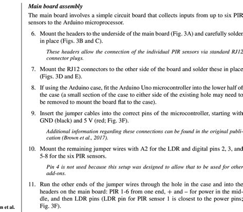 Assembly Of The Pir Sensor Units A The Pir Circuit Board Before The