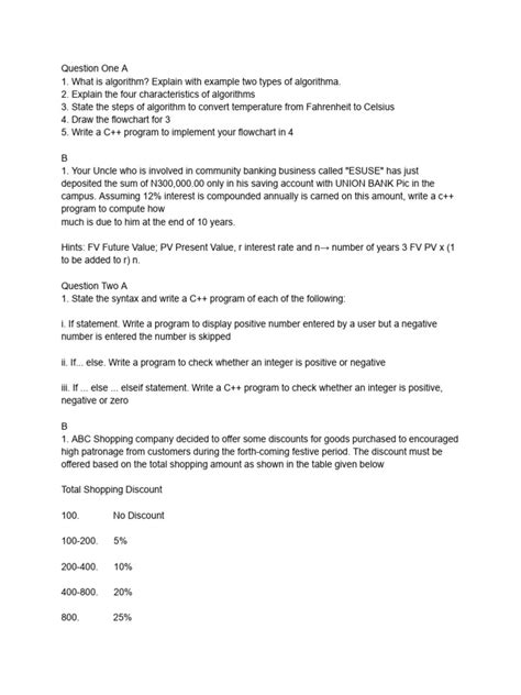 Csc201 Computer Programming C Pdf Computer Program Programming