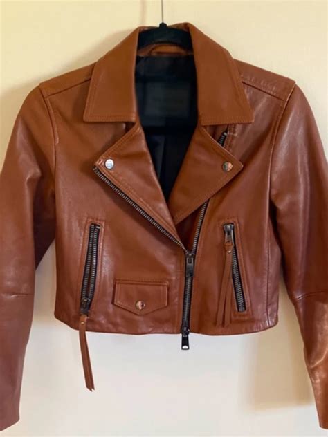 Gotham Knigh Stephanie Brown Cropped Biker Jacket