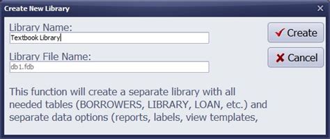 Handy Library Manager How To Create A New Library