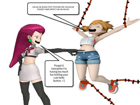 Jessie Tickles Mistys Belly Button By Mattthebat7 On Deviantart