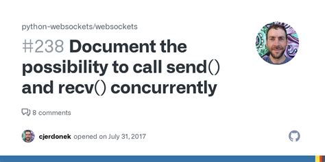 Document The Possibility To Call Send And Recv Concurrently · Issue