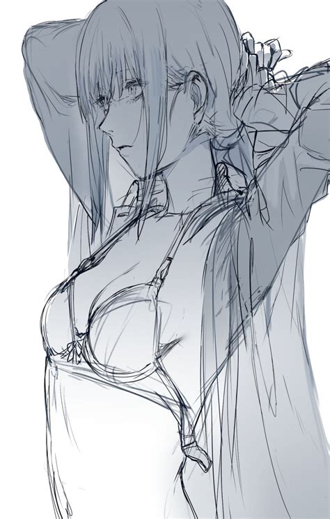 Rule 34 Arms Behind Head Bra Breasts Chainsaw Man Cleavage Hews Hack Makima Chainsaw Man