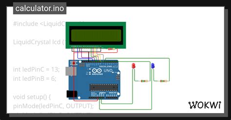 Lcd Ledky Ino Wokwi ESP STM Arduino Simulator