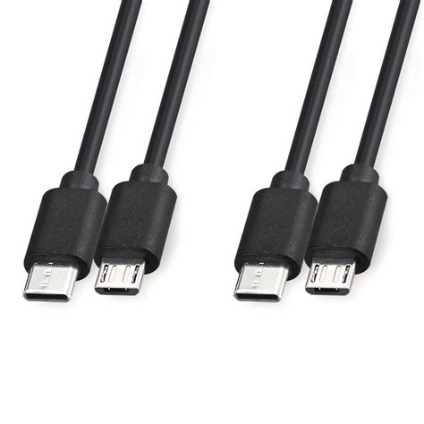 Smays 2 Pack Micro Usb To Usb C Cable Data Transfer And Charging Cord For Old