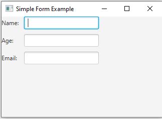 JavaFX GridPane Simple Form Creation Example
