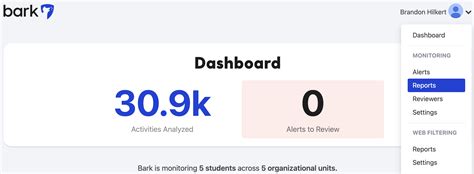 Bark For Schools Exporting Alert Reports Bark