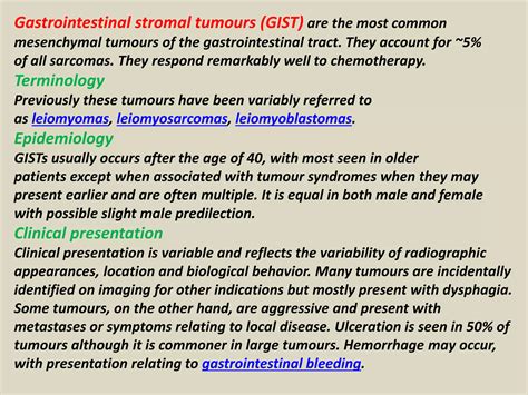 Presentation1 Radiological Imaging Of Gastro Intestinal Stromal Tumour Gist Pptx