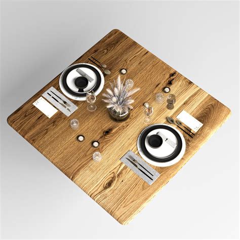 Restaurant Table European Oak Square