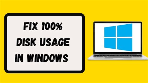How To Fix Disk Usage In Windows YouTube