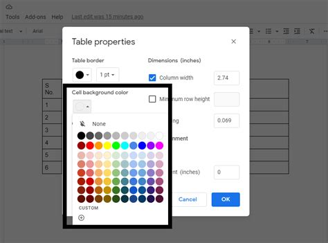 How To Make A Table In Google Docs In Easy Steps
