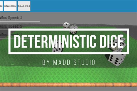 Deterministic Dice System 유틸리티 도구 Unity Asset Store