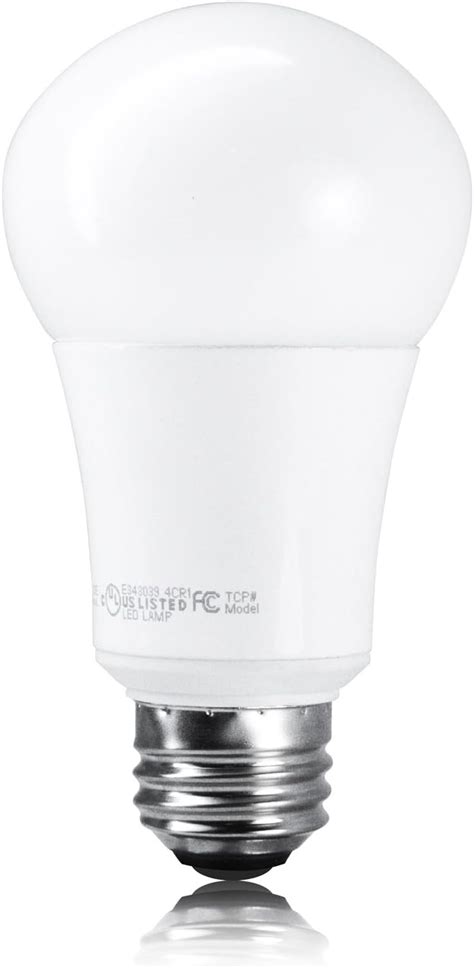 TCP Allusion Series LED A19 60W Replacement Uses Only 9W Smooth Warm Dimming 2700K To 2000K