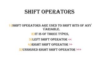 Operators In C ODP