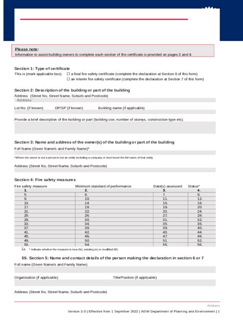 Fire Safety Statement Template Version 31 Doc Template Pdffiller