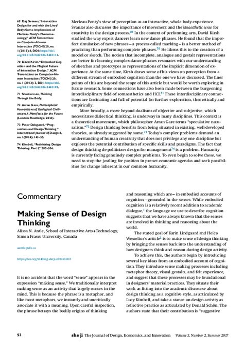pdf making sense of design thinking