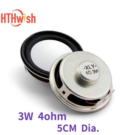 2pcs Mini Speaker 3w 4r Diameter 50mm Mini Amplifier Rubber Gasket