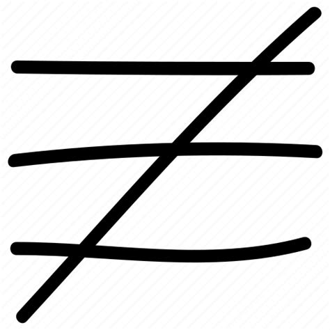 Math Mathematical Symbol Mathematics Not Identical With Icon