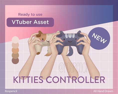 Kitty Vtuber Controller Cute Animals Kitties Cat Vtuber Etsy