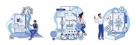 Application Testing Metaphor App Test Royalty Free Vector