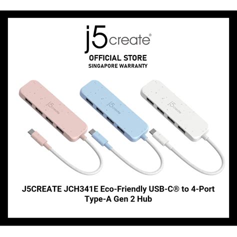 J Create Jch E Eco Friendly Usb C To Port Type A Gen Hub Shopee Singapore