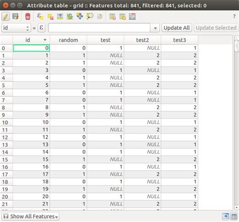 Null To 0 Values In Vactor Attribute Table In Qgis Geographic