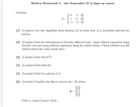 algorithm for testing invertibility and finding a1