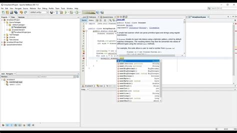 Java Array Linear Search In Netbeans Ide Youtube