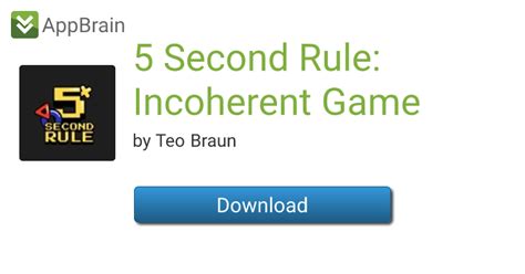 5 Second Rule Incoherent Game For Iphone Free App Download