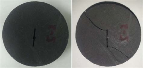 Gas Shale Samples Before And After The Test Of Mode Ii Fracture