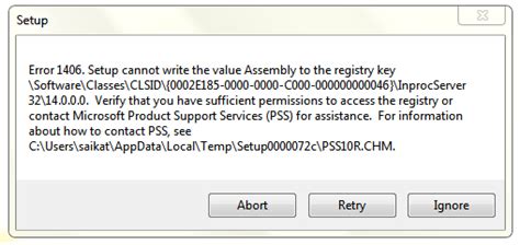 windows 7 office 2013 installation error 1406 super user