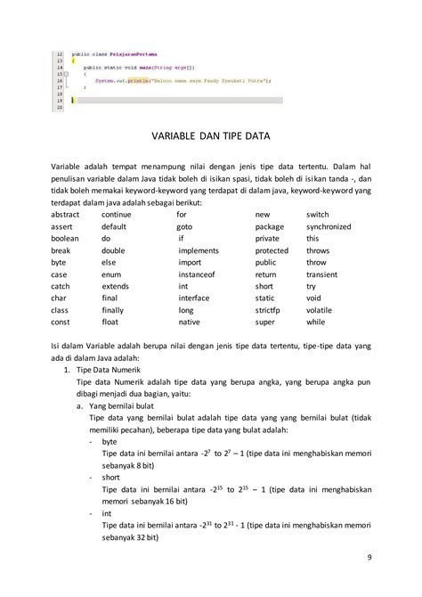 Mengenal Pemrograman Java Pdf