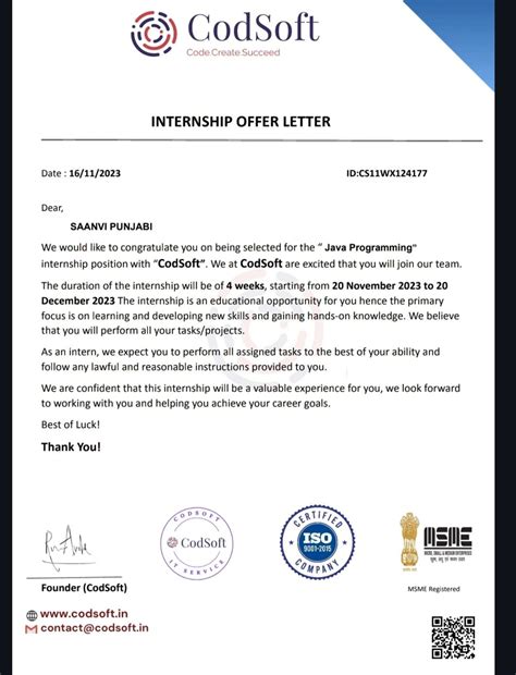 Saanvi P On Linkedin Codsoft Codsoftinternship